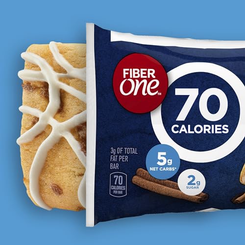 Fiber One 70 Calorie Soft-Baked Bars, Cinnamon Coffee Cake, 18 ct