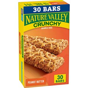 nature valley crunchy granola bars, peanut butter, 15 ct, 30 bars