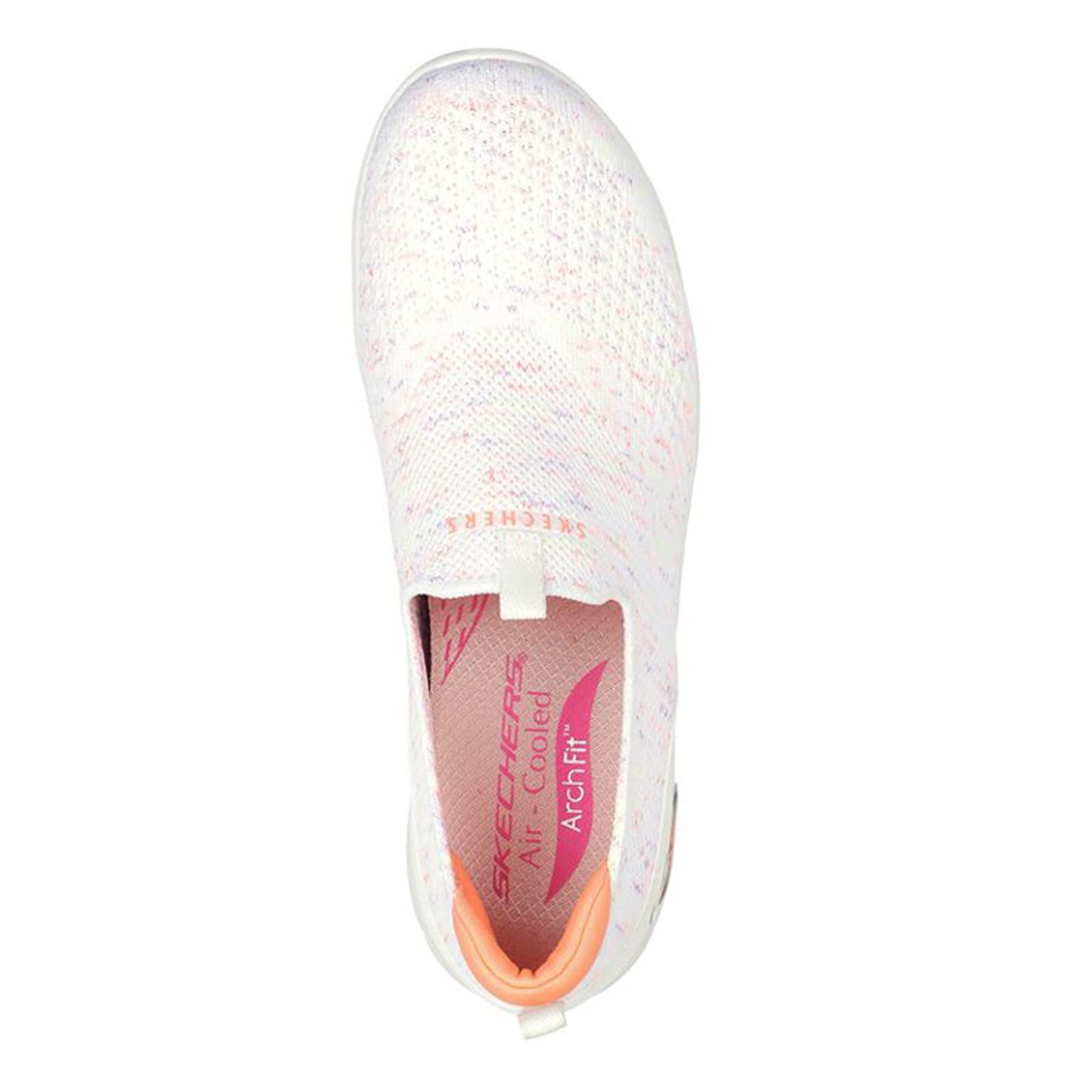 Skechers Sport Active Arch Fit Refine SneakerAll Heart Womens Slip On 65 BM US WhiteMulti