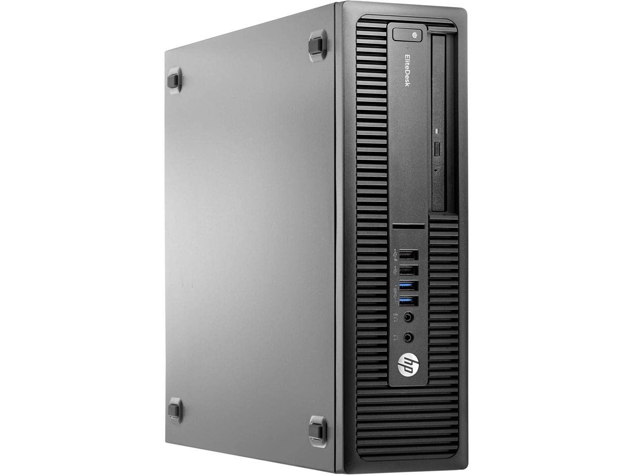 HP EliteDesk 800 G2 SFF Desktop PC Intel i7-6700 up to 4.00GHz 32GB New 512GB NVMe SSD + 2TB HDD Built-in WiFi AC1200 HDMI BT Dual Monitor Support Wireless Keyboard and Mouse Win10 Pro (Renewed)