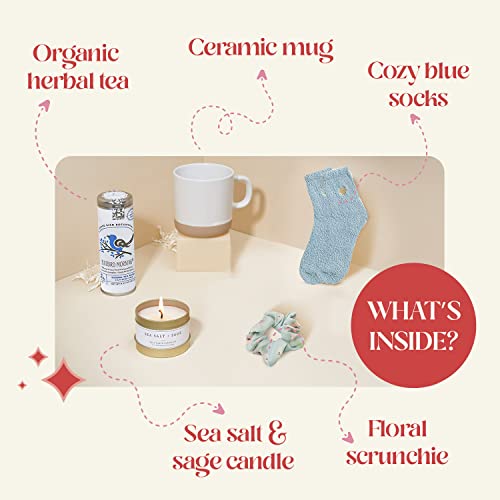 Unboxme Bluebird Morning Tea & Mug Care Package For Her | Thinking of You Gift, Birthday Gift For Women, Get Well Soon, Sympathy Gift, Self Care, Spa Gift Set, Holiday Gift, Thank You Gift