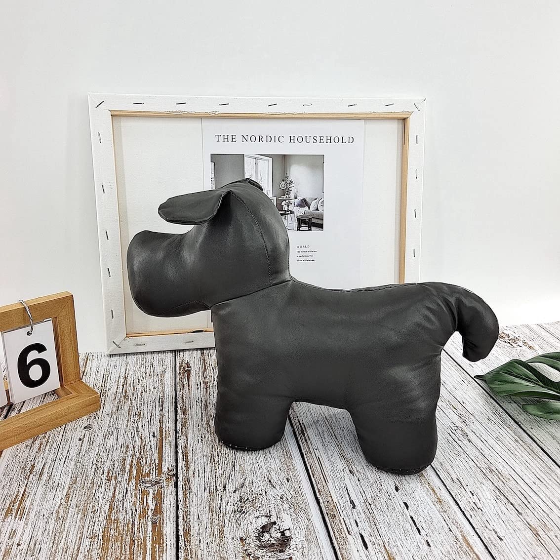 Animal Interior Door Stopper Doorstops Book Stopper Wall Protectors Anti Collision Decorative Dog (Grey Stand)