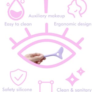 DogieLyn Silicone Winged Tip Reusable Smoky Eyeshadow Applicators Plate Cat Shape Eye liner Shadow Guide Template Multifunctional Lazy Quick Makeup Tool Eyebrow Pencil Eyeliner Stencils