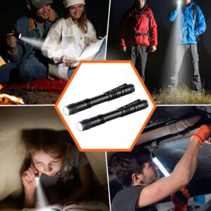 Vinsot 20 Pcs LED Pocket Flashlight Mini Small Handheld Pen Light Bulk Flashlight Tactical Torch with Clip LED Pen Pocket Light for Police Camping Outdoor Inspection Security (5.12 Inch)