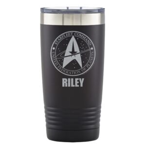 let's make memories personalized star trek starfleet logo tumbler - for dad - for him