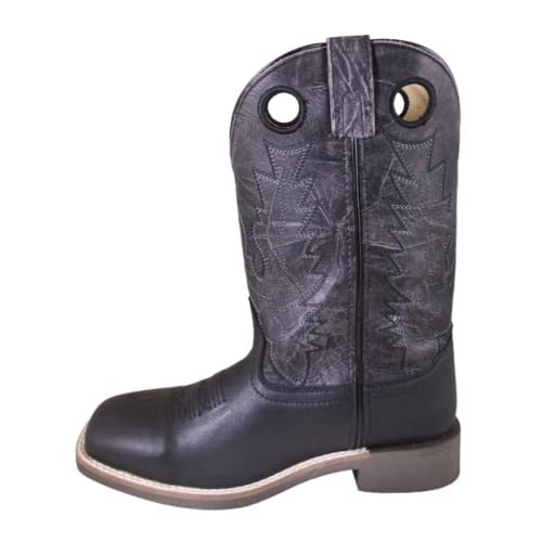 Smoky Mountain Boots Women's Tracie Black/Black Distress Leather Cowboy Boot, Size: 10 (6221-10M)