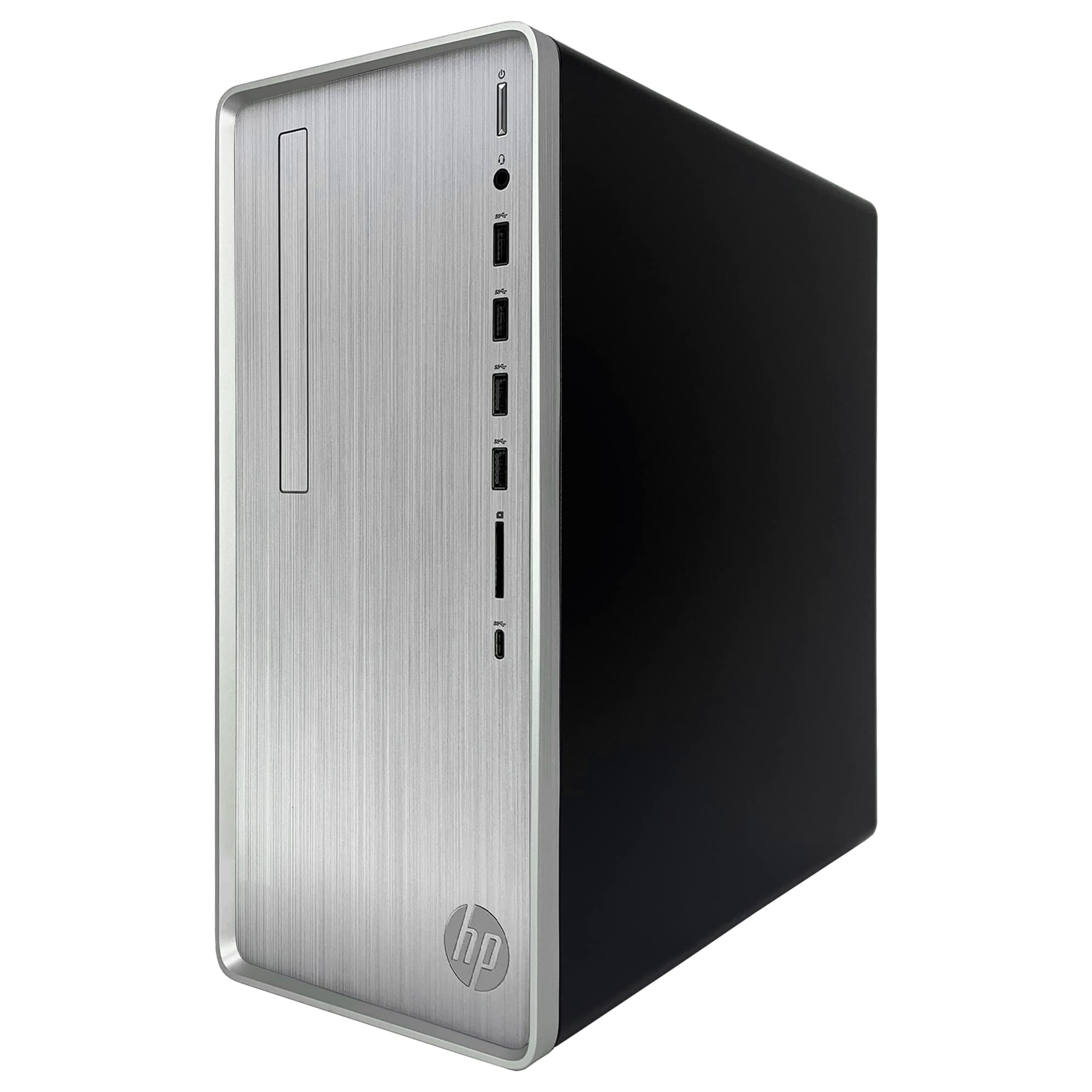 HP Pavilion TP01 Tower Desktop Computer - AMD Ryzen 3 5300G 4-Core up to 4.20 GHz Processor, 16GB DDR4 RAM, 256GB NVMe SSD + 4TB HDD, AMD Radeon Graphics, No Optical Drive, Windows 11 Home