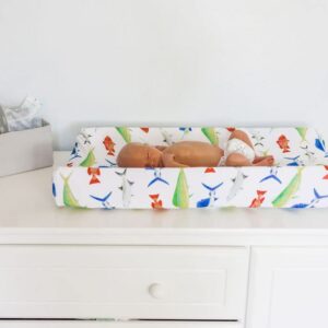 Fish Fitted Changing Pad Cover, Made from Viscose from Bamboo and Spandex Material, Fits Standard Changing Pad, by Florida Kid Co.