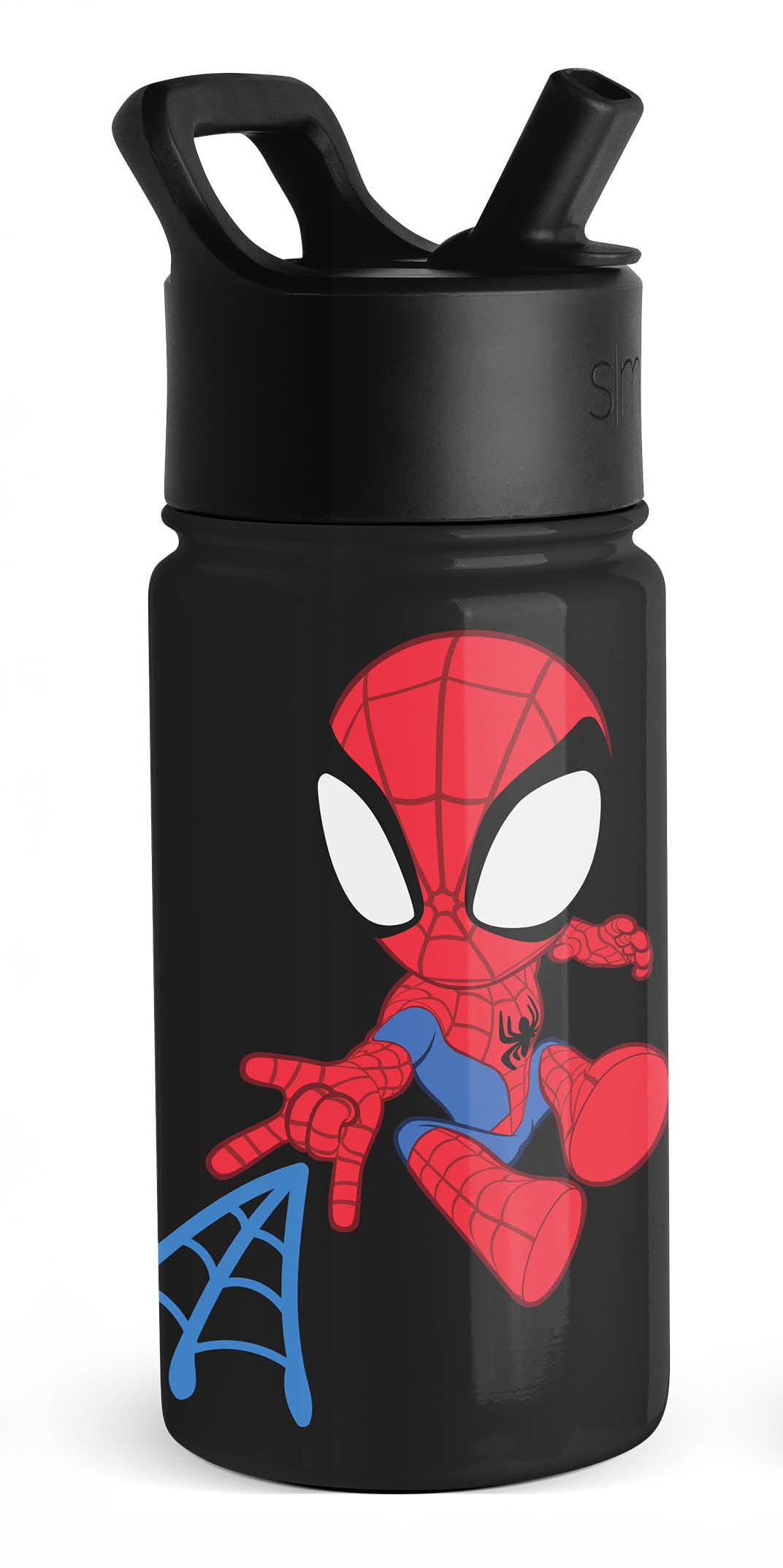 Simple Modern Spiderman Kids Water Bottle with Straw Lid | Marvel Insulated Stainless Steel Reusable Tumbler Gifts for School, Toddlers, Boys | Summit Collection | 14oz, Spidey Kid