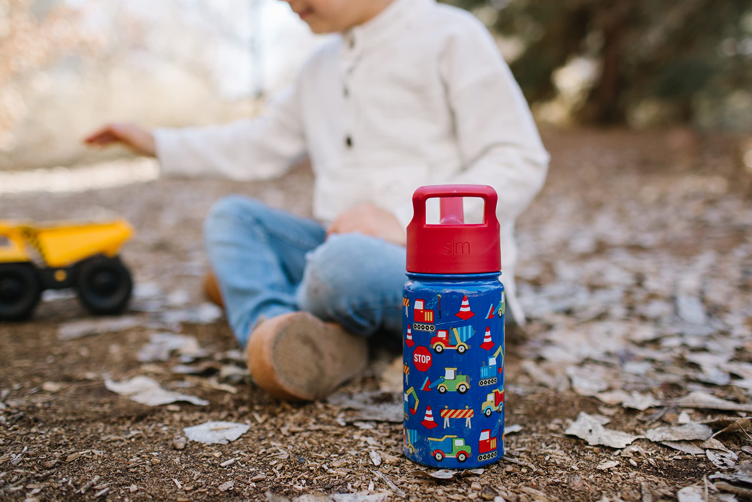 Simple Modern Spiderman Kids Water Bottle with Straw Lid | Marvel Insulated Stainless Steel Reusable Tumbler Gifts for School, Toddlers, Boys | Summit Collection | 14oz, Spidey Kid