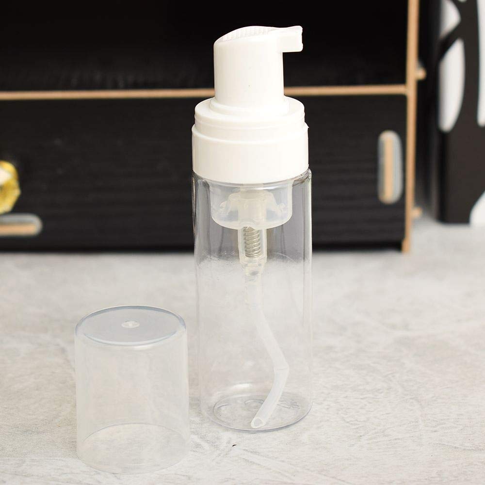 FKJLUN Soap Dispenser Pump 50ml Clear Foaming Bottle Foaming Soap Dispenser Pump Soap Mousses Liquid Dispenser Shampoo Lotion Shower Gel Foam Bottles Hand Lotion Bottle (Color : 2PCS)