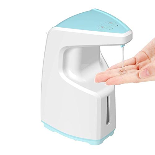 FKJLUN Soap Dispenser Pump Soap Dispenser Smart Sensor Soap Foam Wall Mounted Touchless Infrared Automatic Soap Liquid Dispenser Pump for Kitchen Bathroom Hand Lotion Bottle (Color : Blue 450ML)