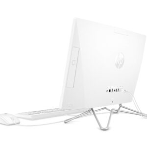 HP 24" All-in-One Desktop, AMD Athlon Silver 3050U Processor, AMD Radeon Graphics, 8 GB RAM, 256 GB SSD, Windows 11 Home (24-dd0210, Snow White) (Renewed)