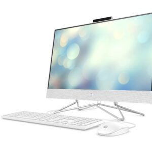 HP 24" All-in-One Desktop, AMD Athlon Silver 3050U Processor, AMD Radeon Graphics, 8 GB RAM, 256 GB SSD, Windows 11 Home (24-dd0210, Snow White) (Renewed)