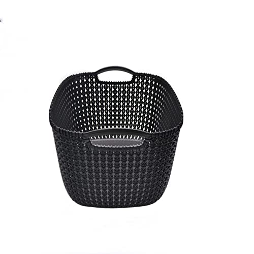 IPP Pack of 2 black organizing baskets