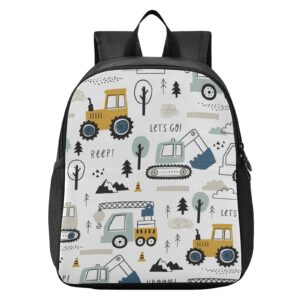 senya toddlers backpack childish truck car bookbag for kid aged 3-6 preschool kindergarten