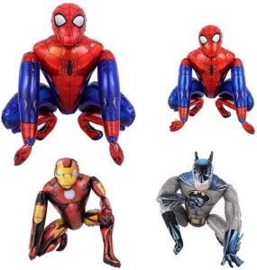 3pcs, superhero foil balloon, medium size for kid, toddler birthday decoration, party supplies, iron spidey, large super hero balloons