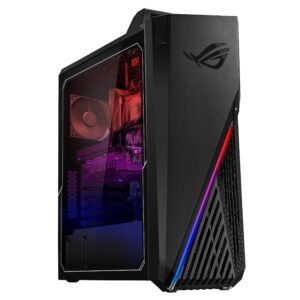 asus rog strix gt15 gaming desktop pc, intel core i7-12700f, geforce rtx 3060, 16gb ddr4 ram, 512gb ssd, windows 11 home, g15cf-bs764,black