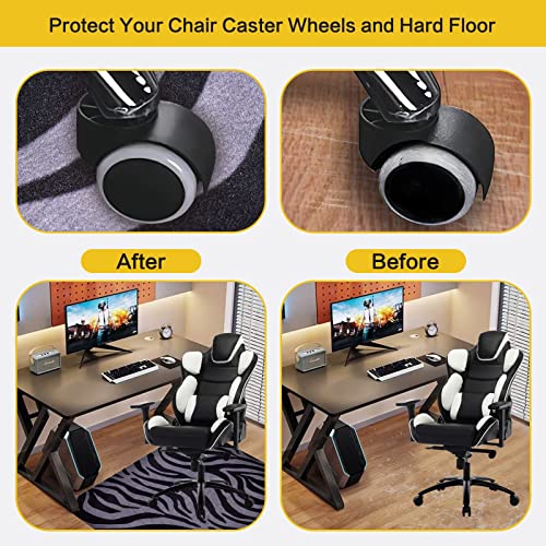 DELAM Office Chair Mat for Hardwood Floor & Tile Floor, Under Desk Chair Mats for Rolling Chair, Computer Chair Mat for Gaming, Large Anti-Slip Floor Protector Rug, Not for Carpet, 47"x35", Pattern