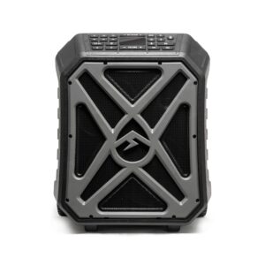 ECOXGEAR EcoTundra EXTNDR210 Rugged Waterproof Floating Portable Bluetooth Wireless 120-Watt Smart Speaker with Dual Cup Holders, Black