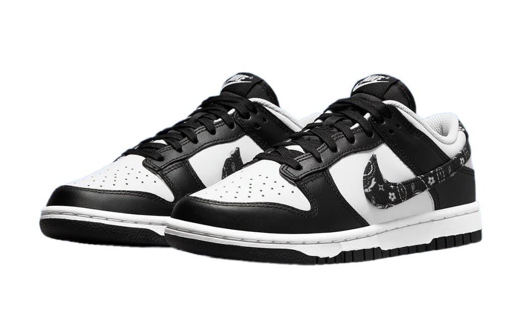 Nike Womens WMNS Dunk Low ESS DH4401 100 Black Paisley - Size 7W