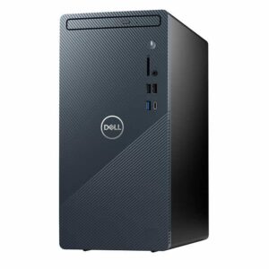 dell inspiron i3910 desktop, 12th gen intel i5-12400 processor, 12gb ddr4, 1tb hdd+256gb ssd, dvd drive, intel uhd graphics, 802.11 ac, bluetooth, hdmi, windows 11 home – blue