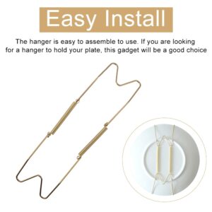 8 10 12 14 16Inch Plate Hangers for Walls Plate Dish Hangers Stainless Steel Decorative Invisible Plate Hangers Holder, Wall Hooks Home Decor (size:12in)