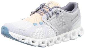 on women's cloud 5 push sneakers, glacier/undyed white, 6