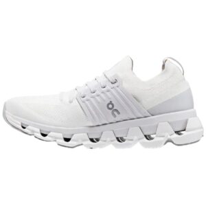 On Women's Cloudswift 3 Sneakers, White/Frost, 8 Medium US