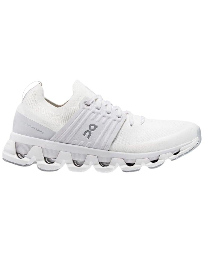 On Women's Cloudswift 3 Sneakers, White/Frost, 8 Medium US