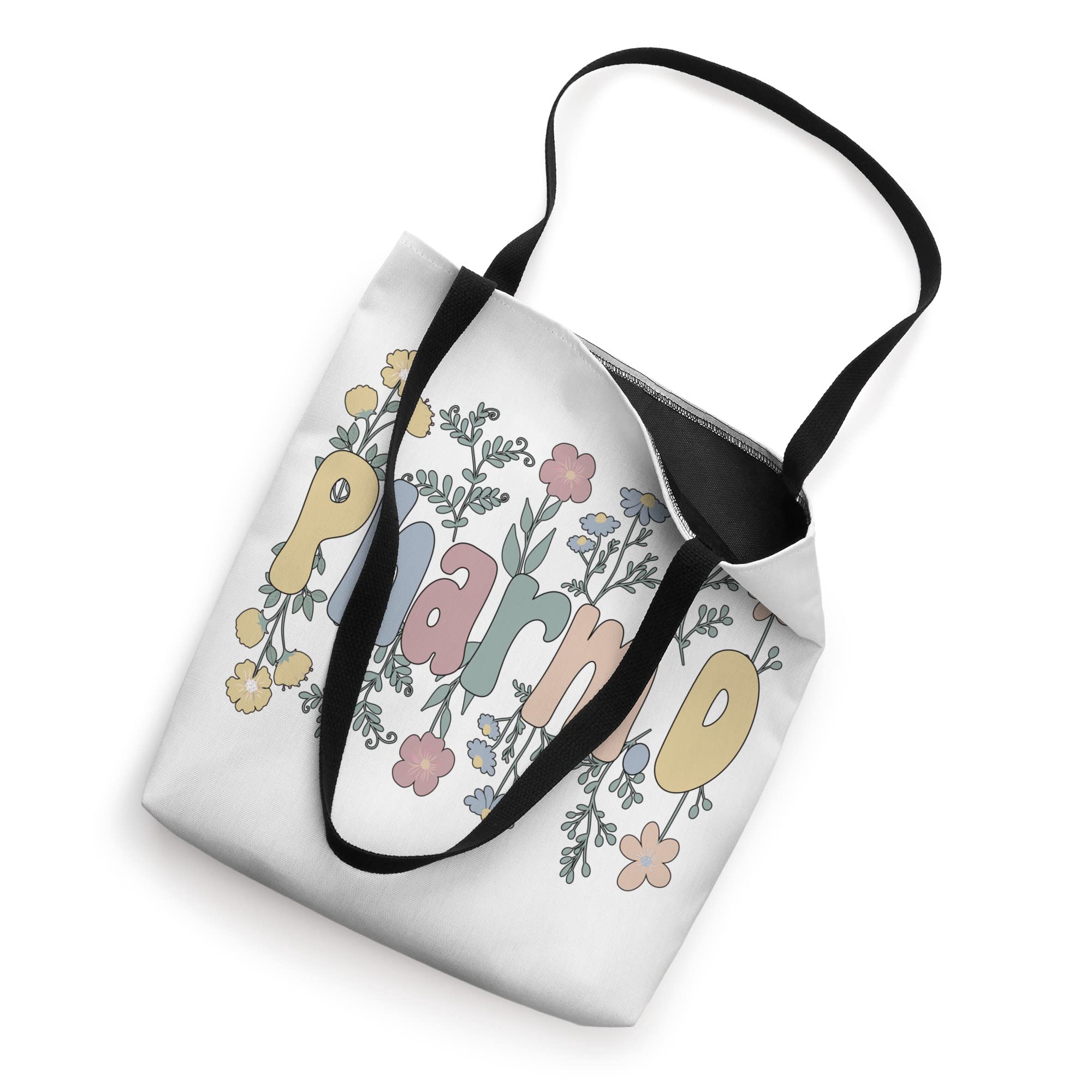 Groovy PharmD Flowers Doctor Of Pharmacy Tote Bag