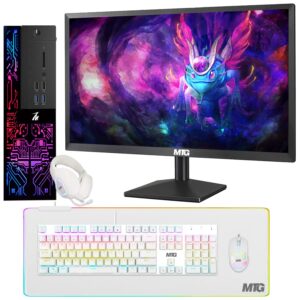 computer desktop pc, intel core i5-6500, techmagnet siwa 6, 8gb ram, 1tb hdd, 27 inch 165hz gaming monitor, gaming kit, windows 10 pro (renewed)