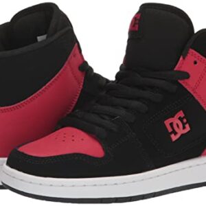 DC Men's Manteca 4 Hi High Top Casual Skate Shoe Sneaker, Black/RED, 12.5