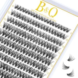 lash clusters 40d-0.07d-9-16mix b&q 280 clusters false eyelash 20d 30d 40d individual lashes cluster diy eyelash extensions at home (40d-0.07d,9-16mix)