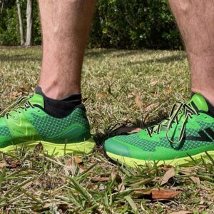 VJ Ultra 2 Long-Range Race Trail Running Shoes with Rock Plate and More Grip - M 6.5/W 8 Green