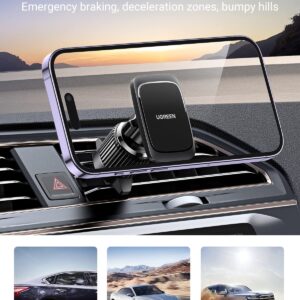 UGREEN Magnetic Phone Holder Car Mount Strong Magnet Cell Phone Mount Air Vent Compatible with iPhone 15 14 13 Pro Max Mini, iPhone 12 11 Plus SE XS XR 8 7 6 6S Smartphone, Black