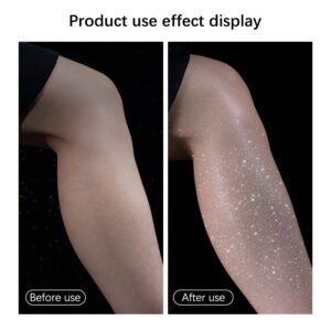 Ibccndc Glitter Spray Shimmer Silver Glitter Hairspray for Women Tiktok, Hair and Body Glitter Spray