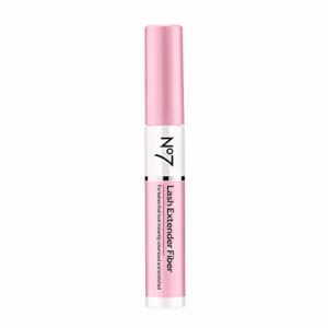 no7 lash extender fiber mascara - black - clump-free lash lengthening mascara for adding volume & length to eyelashes (7ml)