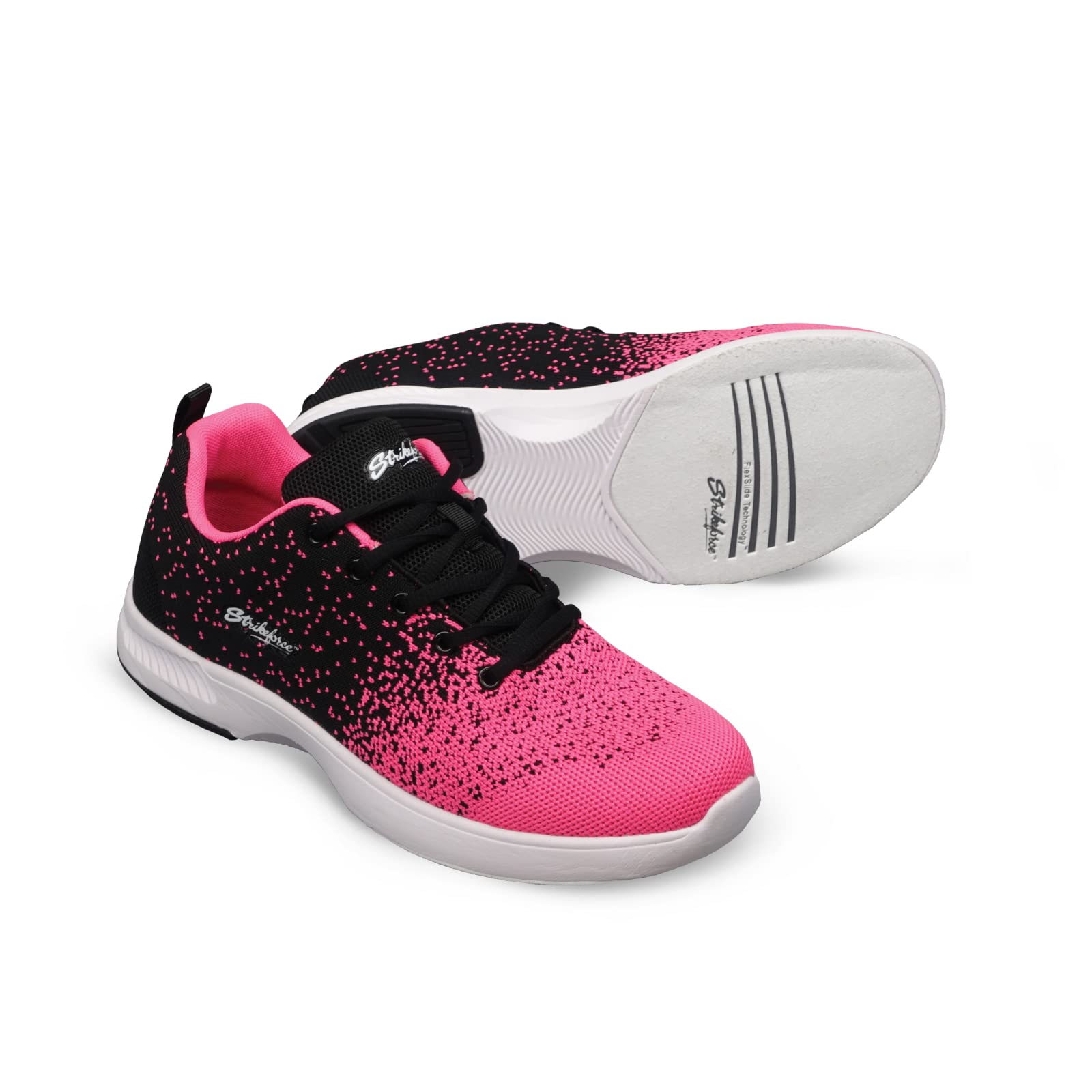 KR Strikeforce Flair Women's Bowling Shoe with FlexSlide Technology for Right or Left Handed Bowlers (Black/Pink, Numeric_8)