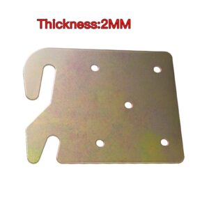 Bed Frame Brackets 4PCS Wood Bed Frame Hardware Universal Replacement Parts Bed Rail Hook Plates for Headboard and Footboard