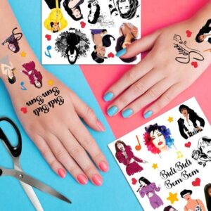 Selena Temporary Tattoos 100Pcs Selena Singer Tattoos Stickers Party decorations for Girls Kids