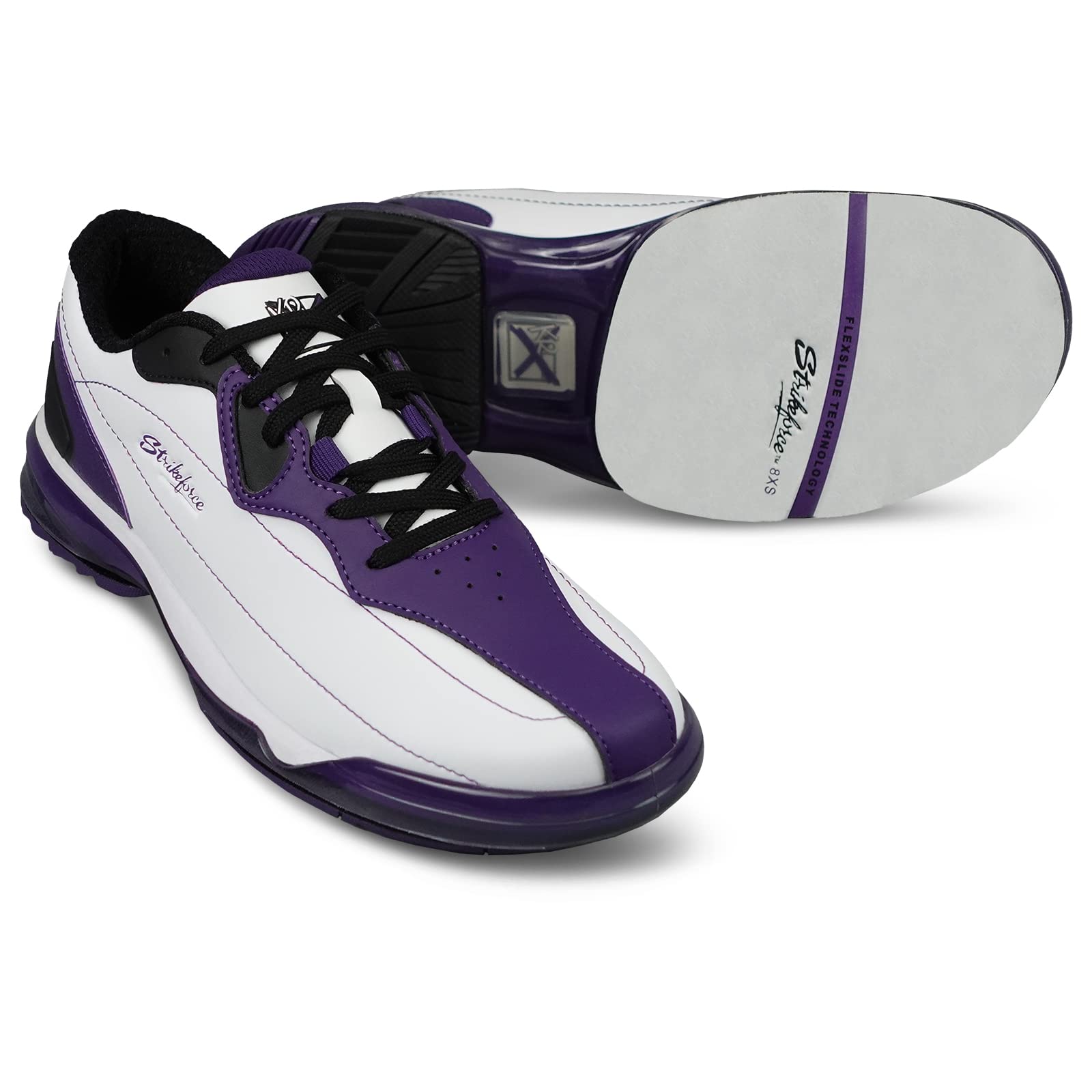 KR Strikeforce Dream White/Purple Performance Women's Bowling Shoe Left Hand