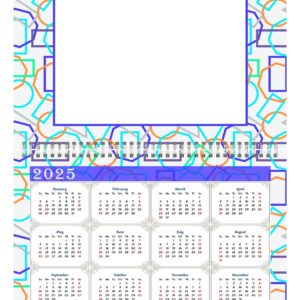 2024 Photo Frame Wall Spiral-bound Calendar (Add Your Own Photos) - 12 Months Desktop/Wall Calendar/Planner - (Edition #011)