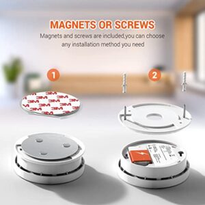 Jemay Smoke Detector, Smoke Alarm with Advanced Photoelectric Technology, Smoke Detector with Test Button and Low Battery Reminder, Fire Alarm with Battery Backup Used in Home, AW106, 2 Packs