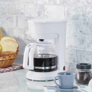 DAYUM White 12 Cup Drip Coffee Maker