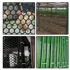 GardenNow Upgraded 15.7IN x 33FT ABS Plastic Chicken Wire Fence Mesh, Poultry Fencing, Hexagonal Fencing Wire for Gardening, Construction Barrier Netting, Chicken Wire Frame Crafts, Floral Netting