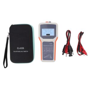 Multimeter, Upgraded LCD Solar Panel Multimeter Multifunctional LCD Solar PV Panel MPPT Tester with Backlight for Photovoltaic Panel for Measuring Voltage, Current, Resistance, Tests Live Wire