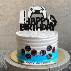 Video Game Cake Toppers Game Cake Decoration with Glitter Game for Video Game themed Party