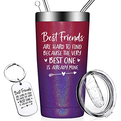 DOEARTE Best Friend Gift for Women - Best Friend Birthday Gifts - Friendship Gifts for Women - Christmas Gifts for Best Friend, Bestie, Women, Bff, Her, Coworker - 20oz Friend Tumbler