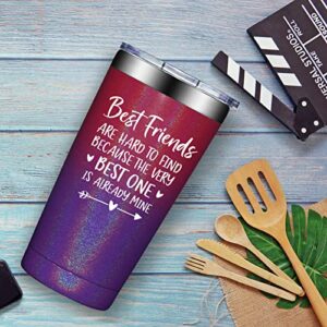 DOEARTE Best Friend Gift for Women - Best Friend Birthday Gifts - Friendship Gifts for Women - Christmas Gifts for Best Friend, Bestie, Women, Bff, Her, Coworker - 20oz Friend Tumbler